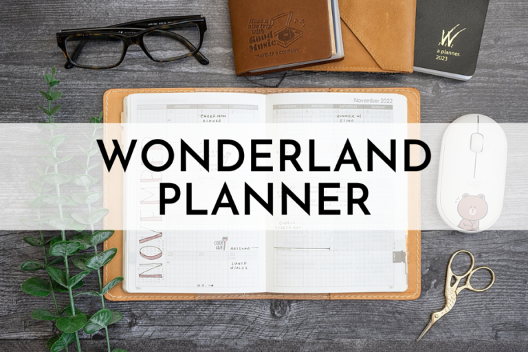 Wonderland Planner Flip-Through: November 2022 - Planning, Wellness ...